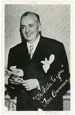 Tom Breneman American Radio Hollywood Vintage Real Photo Postcard RPPC ...
