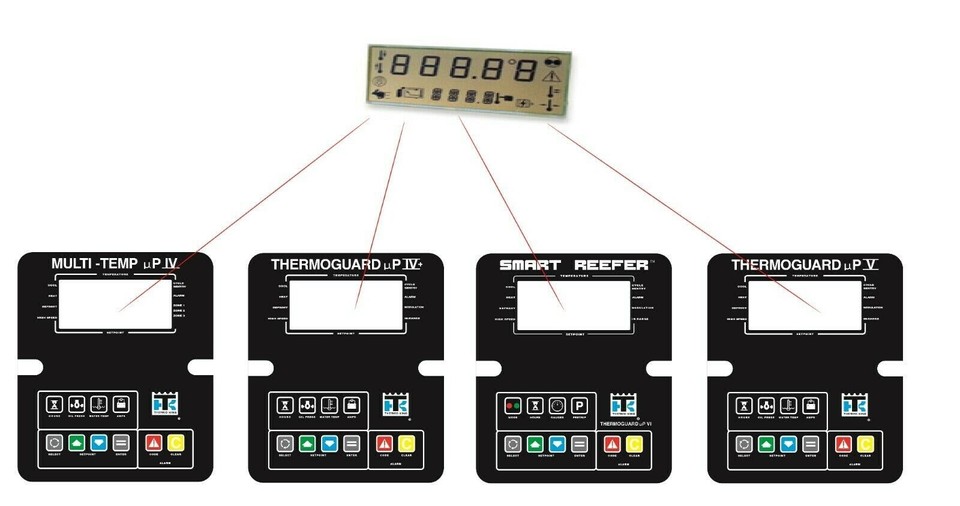 TRP LCD DISPLAY REPLACEMENT FOR MULTITEMP SR2 LCD SCREEN UPV UPIV UPVI+ ...
