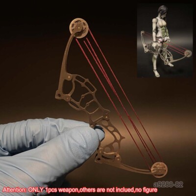 Handmade 1/12 Metal Bow Weapon For DIY 6'' Action Figure | eBay