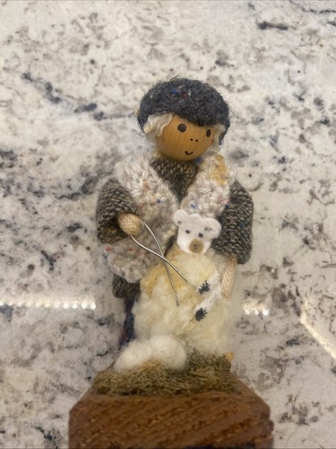 Vintage Mary Doyle Homemade Irish Sheep Shearer MCM Art Kitschy ...