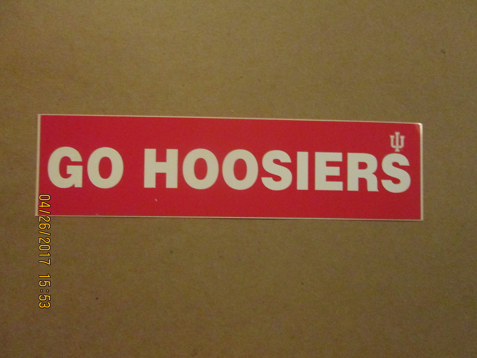 NCAA Indiana Hoosiers Vintage GO HOOSIERS Logo Bumper Sticker | eBay