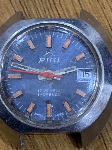 Vintage Swiss Made Rigi 17 Jewels Date Dial Mechanical Ladies Watch ...