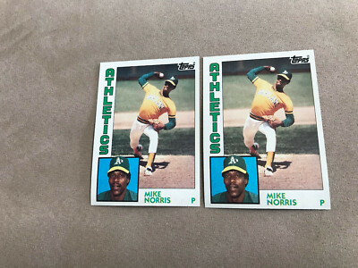 1984 Topps Baseball Card #493 Mike Norris Oakland A's Athletics NM/Mt ...