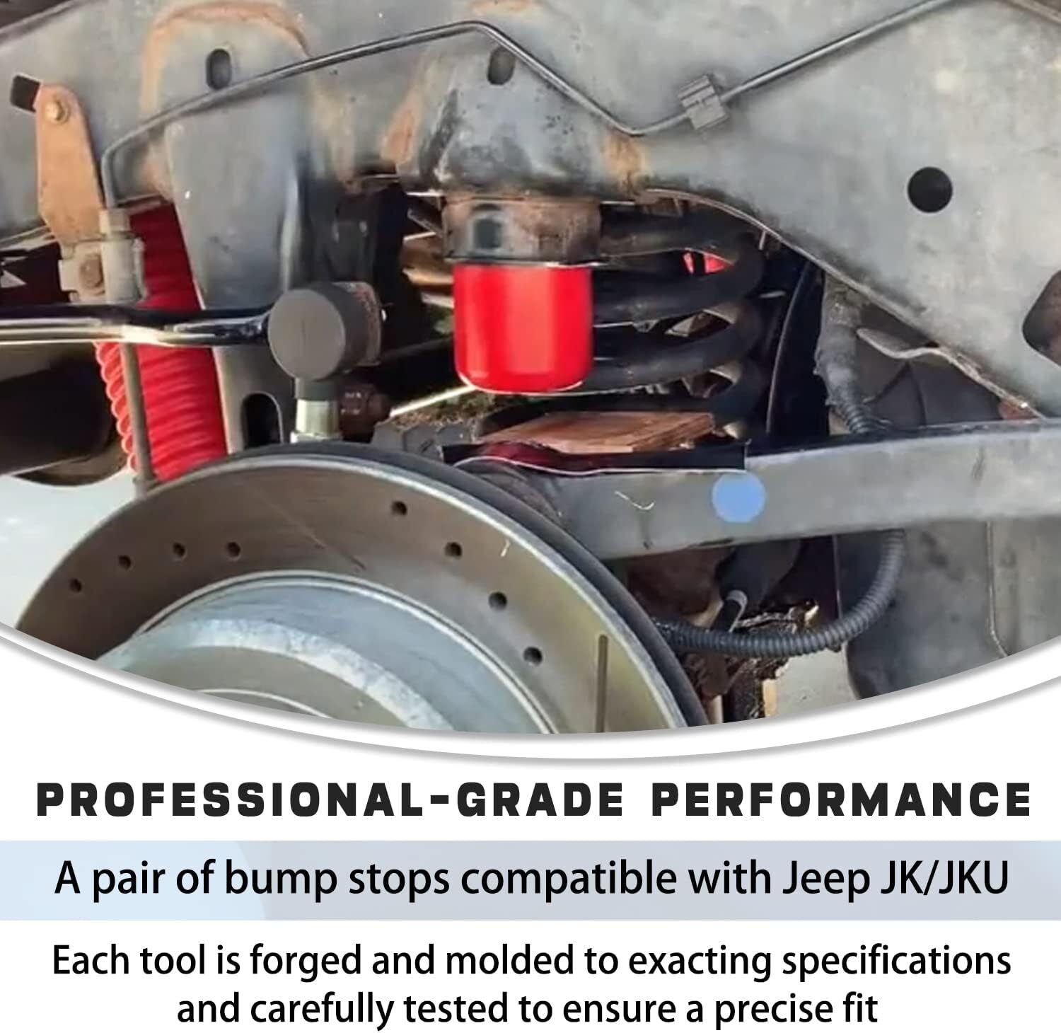 1-1304 Rear Polyethylene Bump Stop for 2007-2018 Jeep Wrangler JK/JKU ...