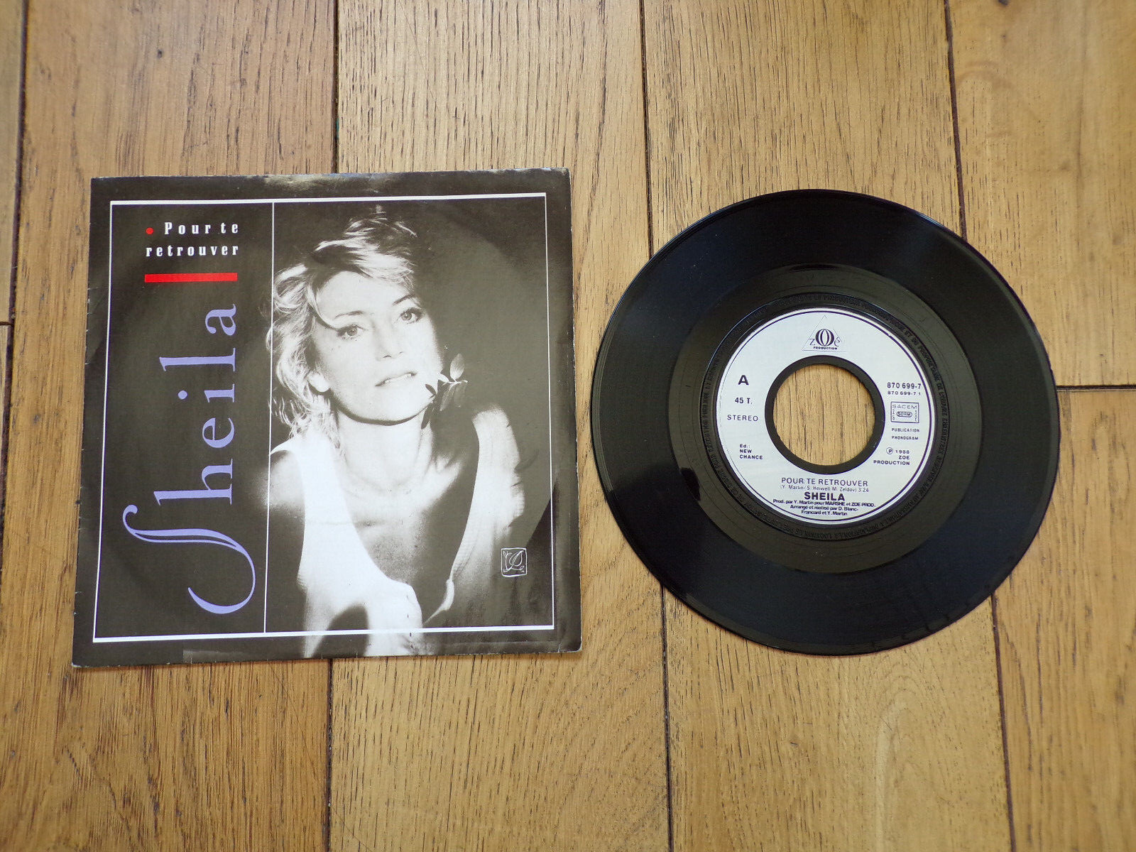 ANCIEN DISQUE VINYLE 45 TOUR 45T-SHEILA-Pour te retrouver | eBay
