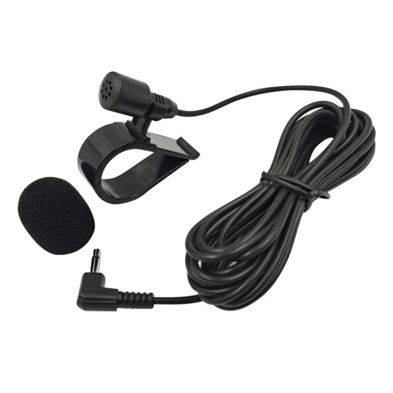 Upgraded Car Microphone with 3m/9.8ft Cable Plug & Play- Stereo ...