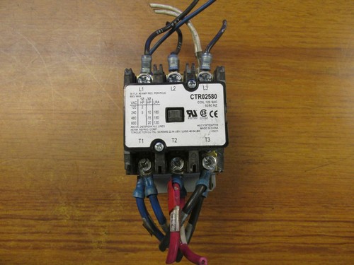 Trane Contactor (Chip) 40A, 600V Max, Cat# CTR02580 .. WG-158 | eBay