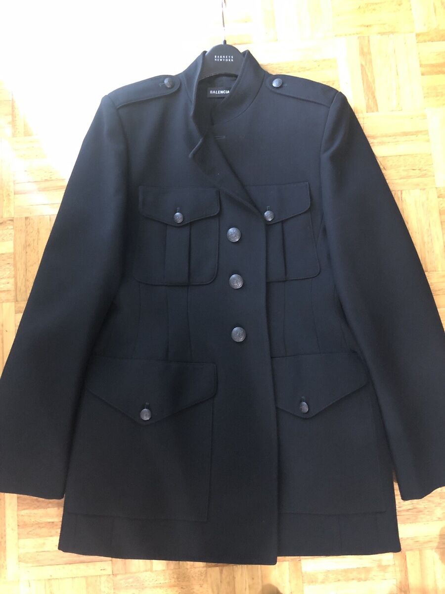 Balenciaga Military Trench Coat Virgin Wool Hourglass | eBay Balenciaga Military Trench Coat Virgin Wool Hourglass | eBay