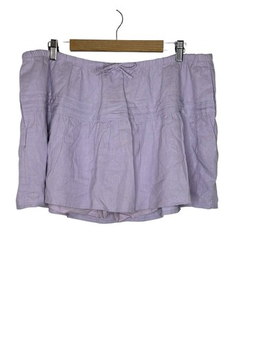 NWT Hollister Linen Blend Skort XXL Ruffle Festival Feminine Pockets ...