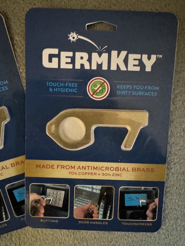 GERM KEY TOUCH FREE DOOR OPENER Keychain Reusable Sanitizable ︎NEW! | eBay