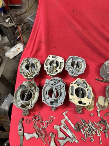 PARTS LOT 1950-1957 Chevrolet 216 235 Rochester MODEL B BC 1bbl ...