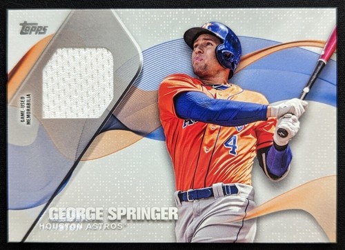 2017 Topps #MLM-GSP George Springer Major League Material Relics ...
