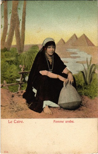 PC CPA EGYPT, TYPES AND SCENES, LE CAIRE, FEMME ARABE, VINTAGE POSTCARD (b9227) | eBay