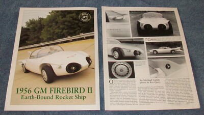 1956 GM Firebird II Motorama Concept Vehicle Vintage History Info ...