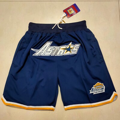 New Houston Astros Major League Baseball Men Deep Blue Shorts Size:S ...