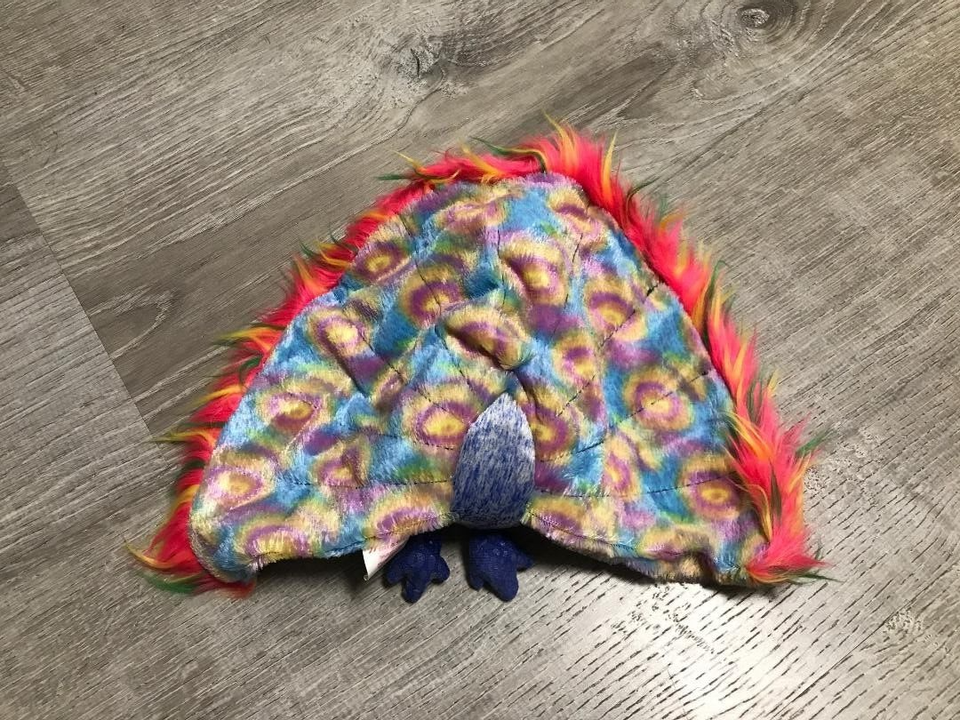 Ty Beanie Babies FLASHY Peacock Soft Plush Toy Rainbow Stuffed Animal 6 ...
