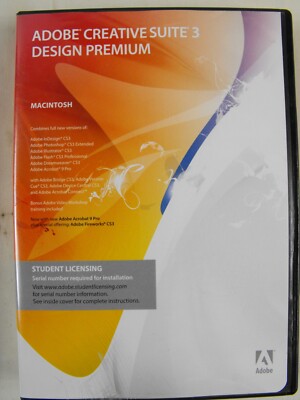 Adobe Creative Suite 3 Design Premium for Macintosh Student License ...