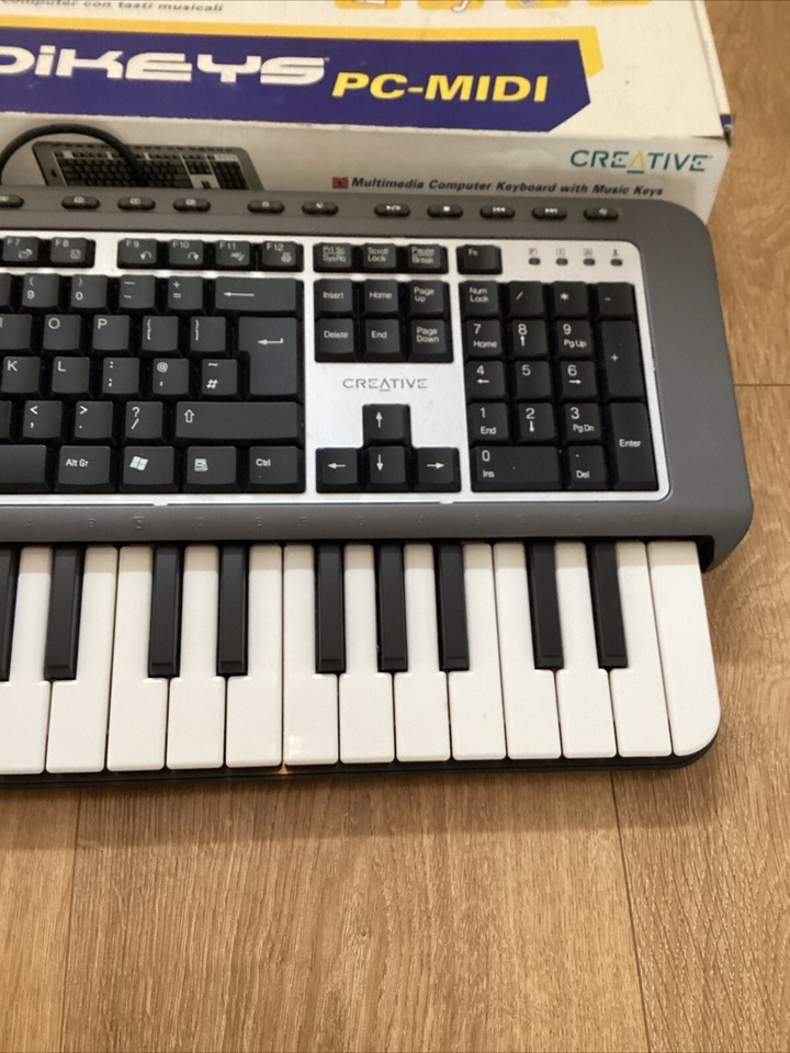 Creative Labs Prodikeys PC-MIDI CF0040 combo Music & UK QWERTY Keyboard ...