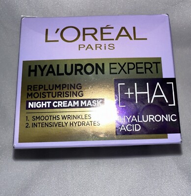 L'OREAL PARIS Hyaluron Expert Replumping Moistuizing Night Cream Mask ...