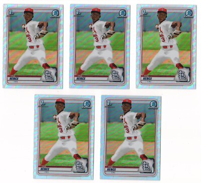 x38 Tink Hence 2020 1st Bowman Draft Chrome Refractor #86 Rookie Card ...