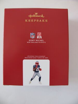 Hallmark Keepsake Ornament NFL SONY MICHEL NEW ENGLAND 2020 NIP SHIPS ...