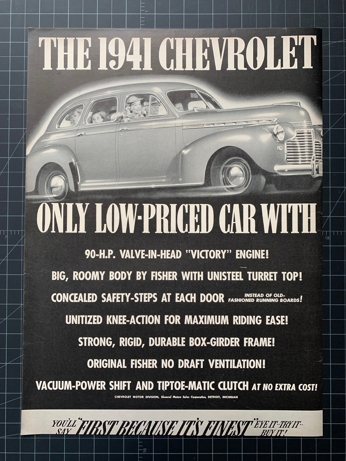 Vintage 1941 Chevrolet Print Ad | eBay