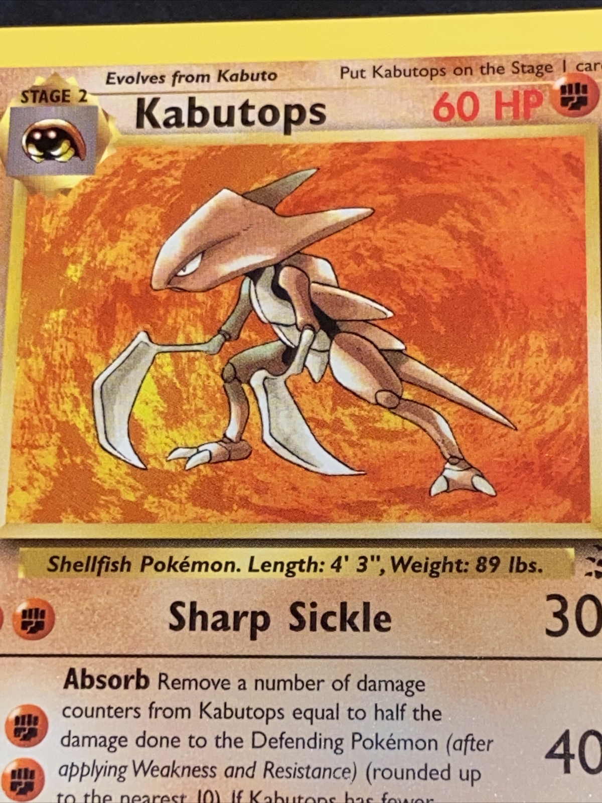 Pokemon Fossil Kabutops 24 | eBay