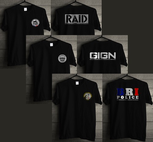New France French Special Elite Police Forces Unit GIGN Raid BRI Black ...