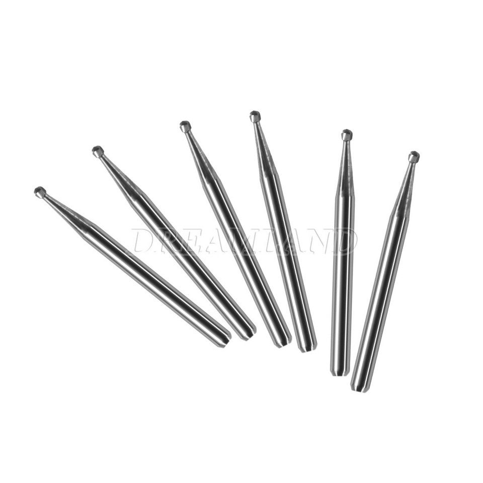 10-100PCS Dental Round Carbide Steel Drills Burs FG Bur for High Speed ...