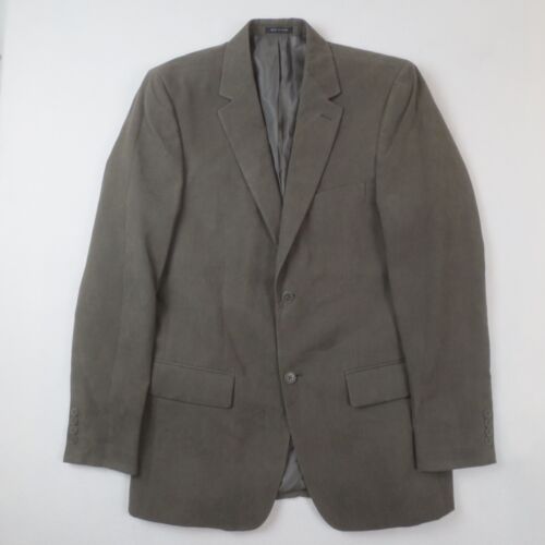 Andrew Fezza Blazer Sport Coat Mens 40 L Brown 2 Button Suit Jacket ...