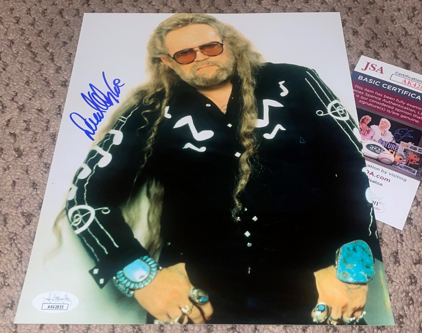 DAVID ALLAN COE SIGNED 8X10 PHOTO AUTOGRAPH JSA DAC | eBay