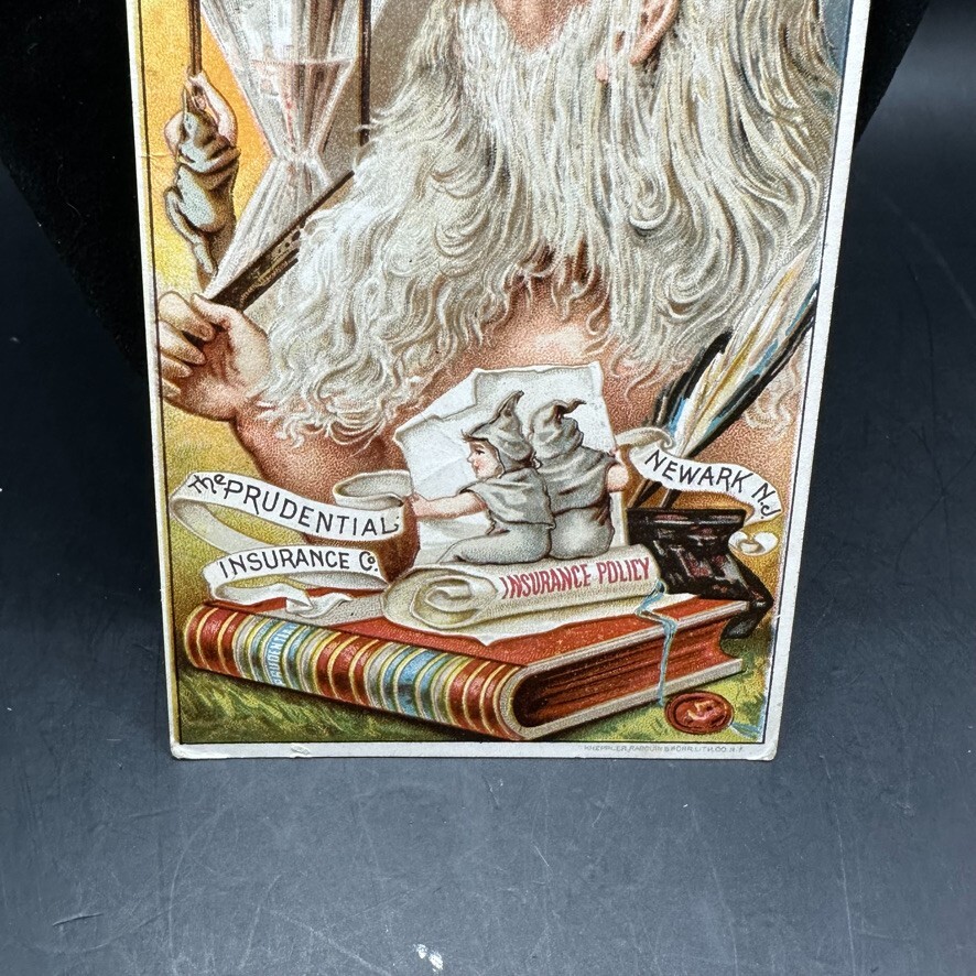 Take Time by the Forelock Prudential Insurance Co Trade Card Newark NJ ...