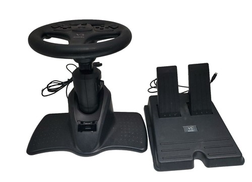 Nintendo 64 N64 V3 FX Racing Wheel and Pedal SV-380A InterAct Black ...