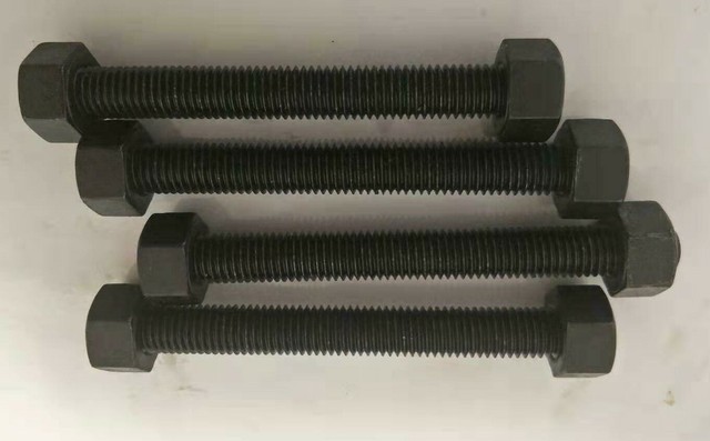 1/2" Inch x 5" Inch Stud with 2 Nuts ASTM A193 B7 Grade ASTM A194 2H ...