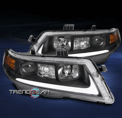 FOR 2004-2008 ACURA TSX CL9 LED BAR TUBE PROJECTOR HEADLIGHTS LAMPS ...