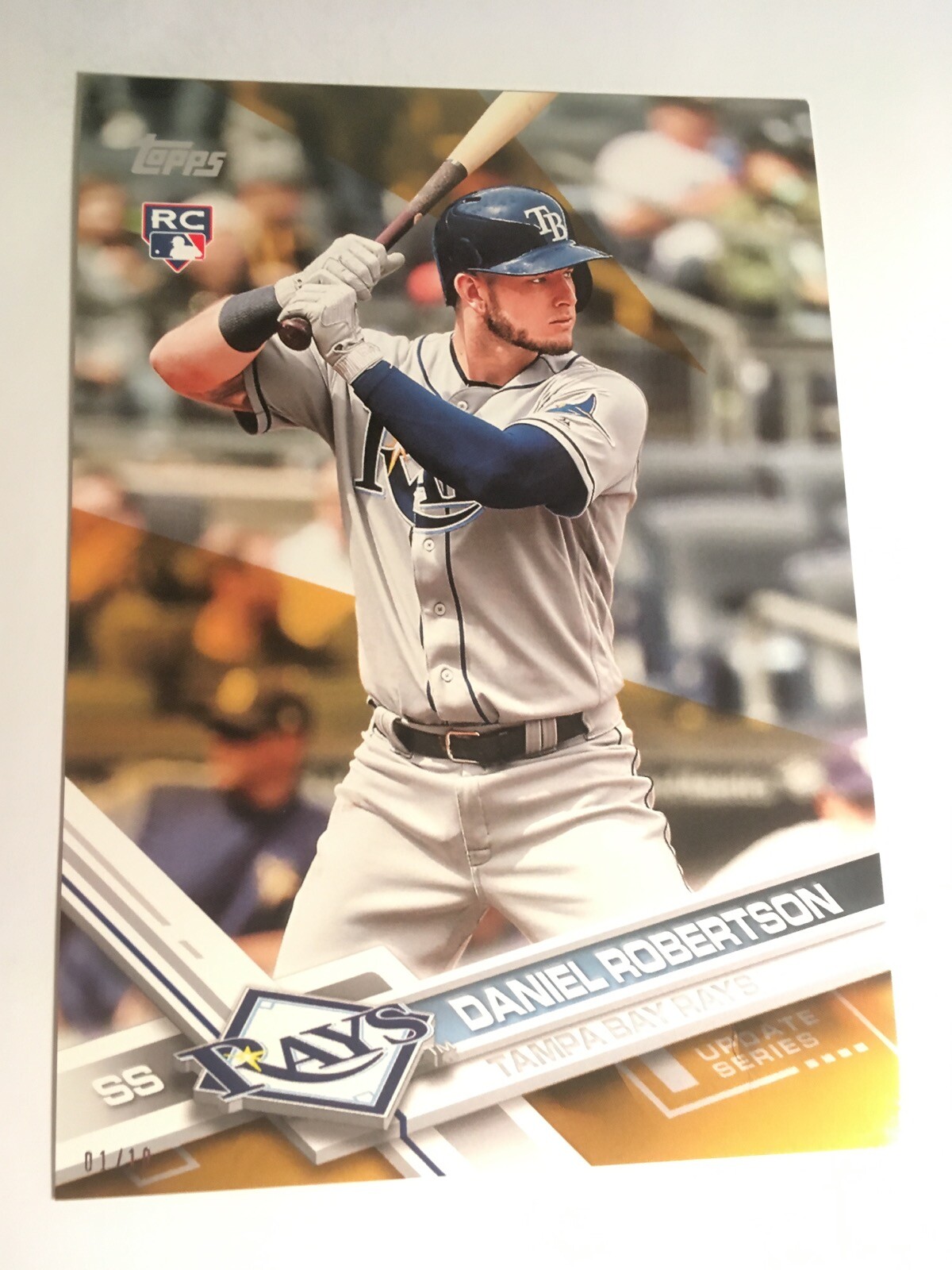 2017 Topps Update Jumbo 5x7 Daniel Robertson Rays RC US250 #'d 01/10 ...
