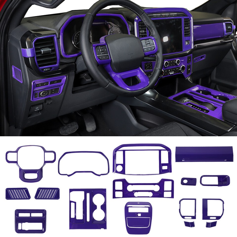 Interior Decor Trim Cover Full Set Kit For Ford F150 21+ Accessories ...