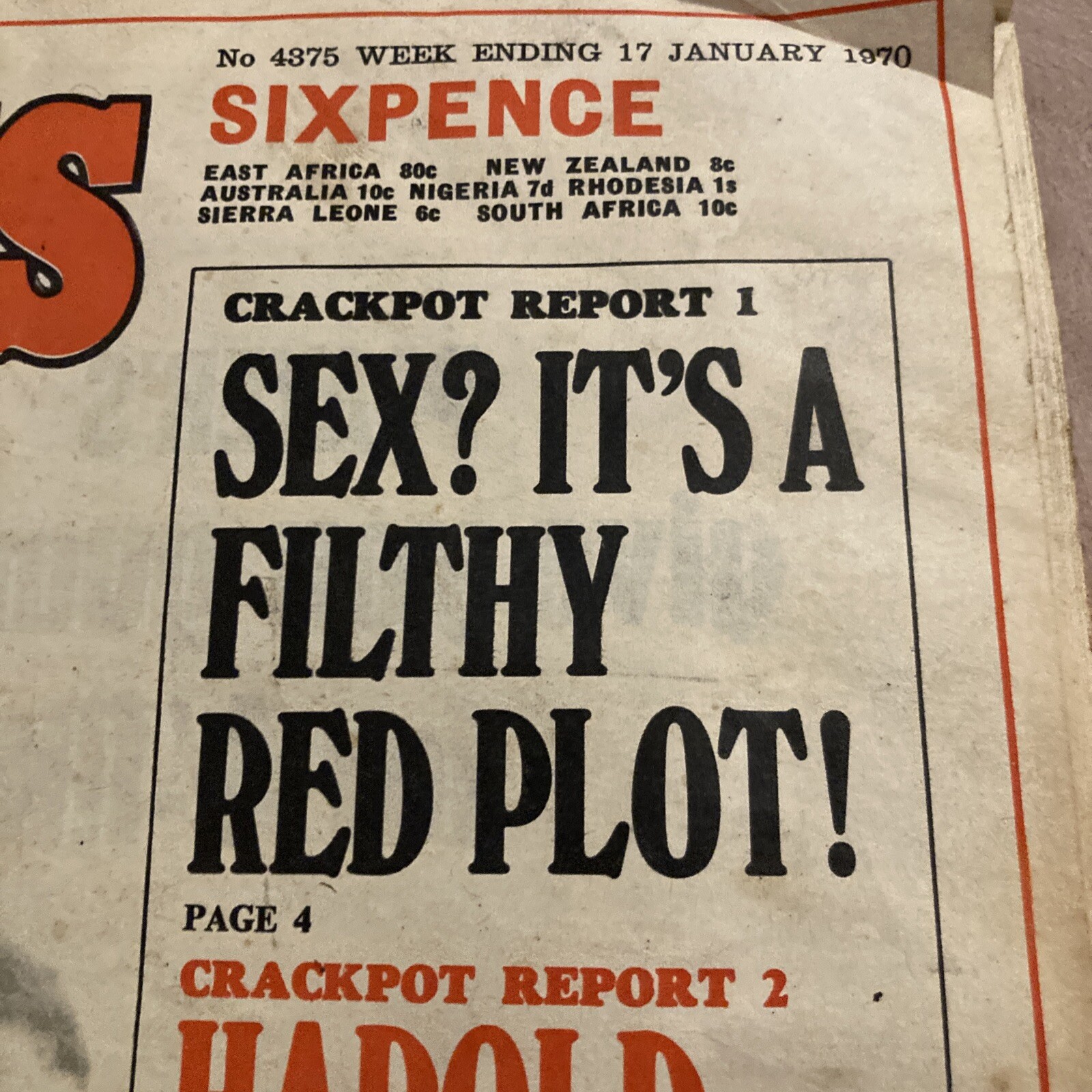 TITBITS Jan 1970 very interesting magazine topics & adverts of the day ...