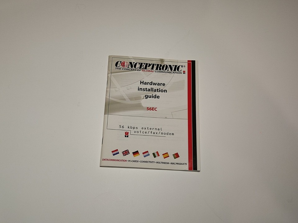 56EC Conceptronic 56kbps Autoselect V.90/K56Flex Voice/Fax/Modem | eBay ...