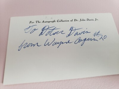 Wayne Capers STEELERS - AUTOGRAPHED 3x5 index card - *RARE* | eBay