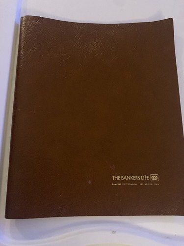 Vintage Bankers Life Insurance Company Valuable Papers Keeper Brochure ...