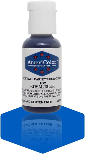 , Royal Blue, .75 Ounce Bottle, Soft Gel Paste Food Color 7445022486433 ...