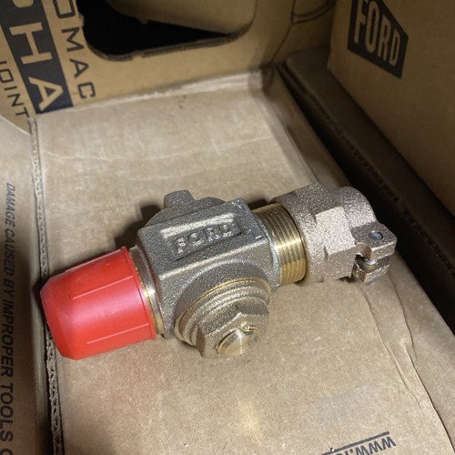 3/4" Ford Meter Box Corp Stop Valve CTS, Brass | eBay