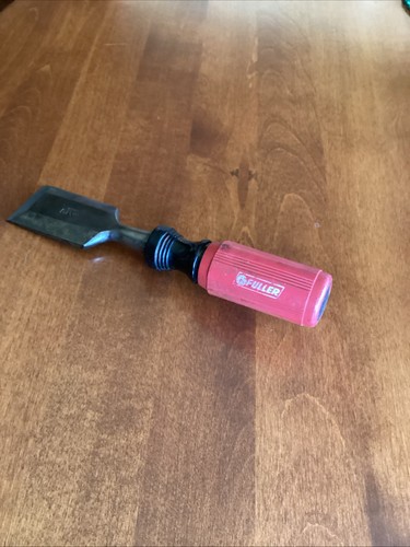 Vintage Fuller Unbreakable 1 1/2” Wood Working Chisel Red Handle Tool ...