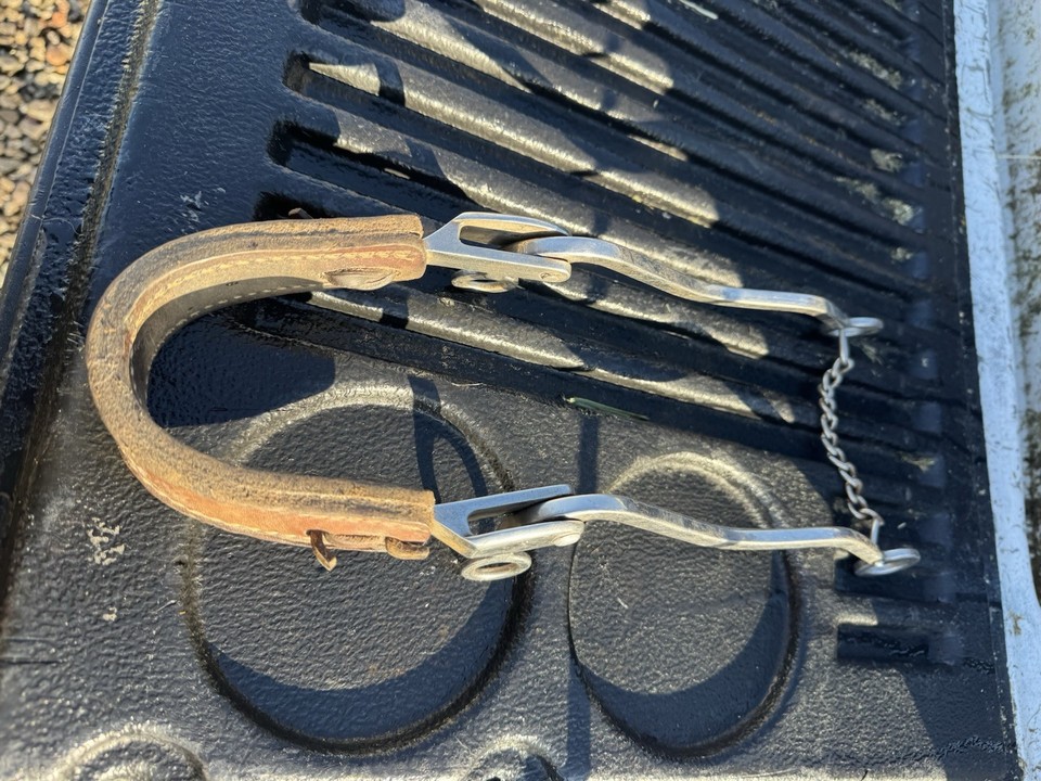 Vintage Sliester Bit Auberry USA Stainless Steel Mechanical Hackamore ...