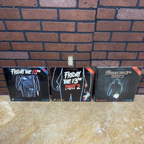 Friday the 13th Part 1-3 Laserdisc Rare Horror 1982 Lot Of 3 Movies | eBay