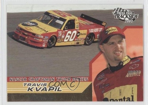 2002 Press Pass Trackside Sample Travis Kvapil #48 Rookie RC | eBay