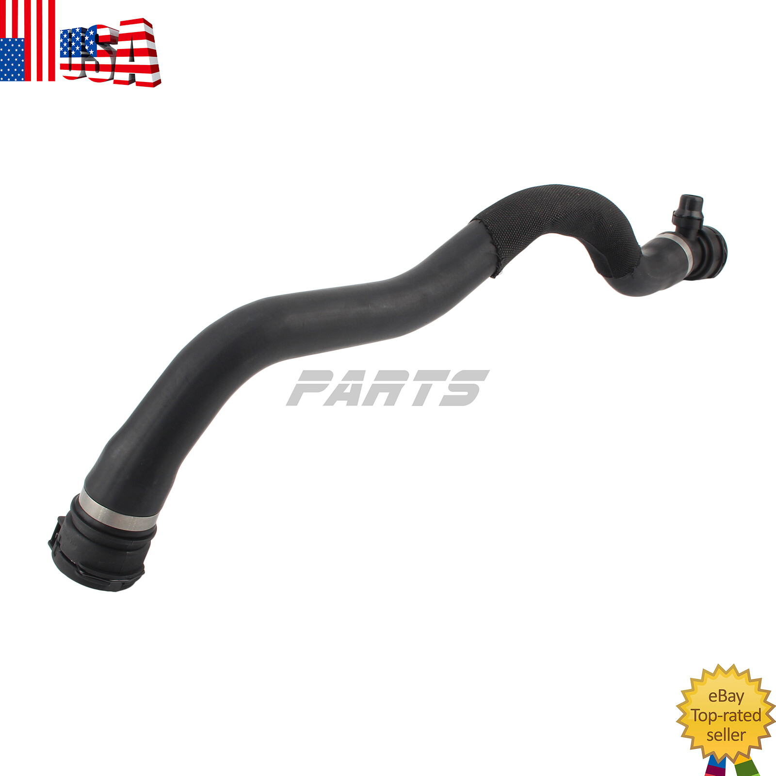 Black Upper Radiator Hose for 2016-2019 BMW 740i Excellence Sedan ...