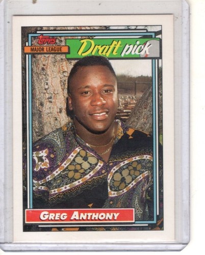 1992 Topps - #336 Greg Anthony Draft Pick Rookie baseball card | eBay