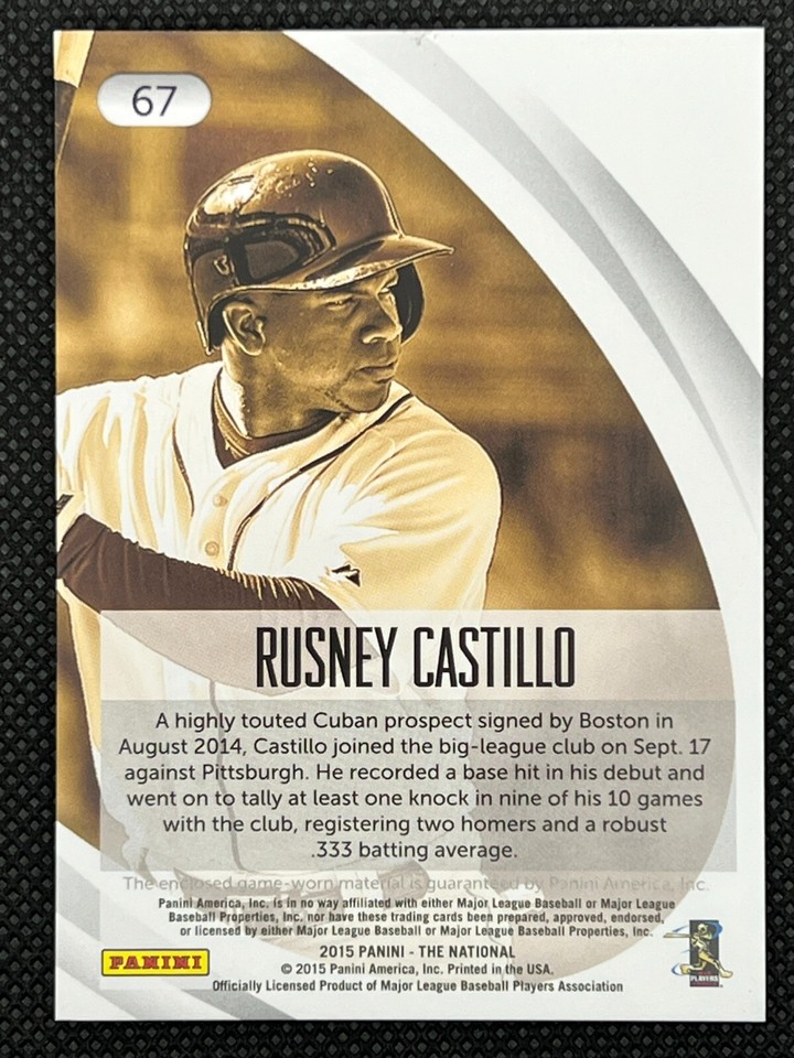 2015 The National Rusney Castillo ROOKIE PATCH Rare SP 32F | eBay